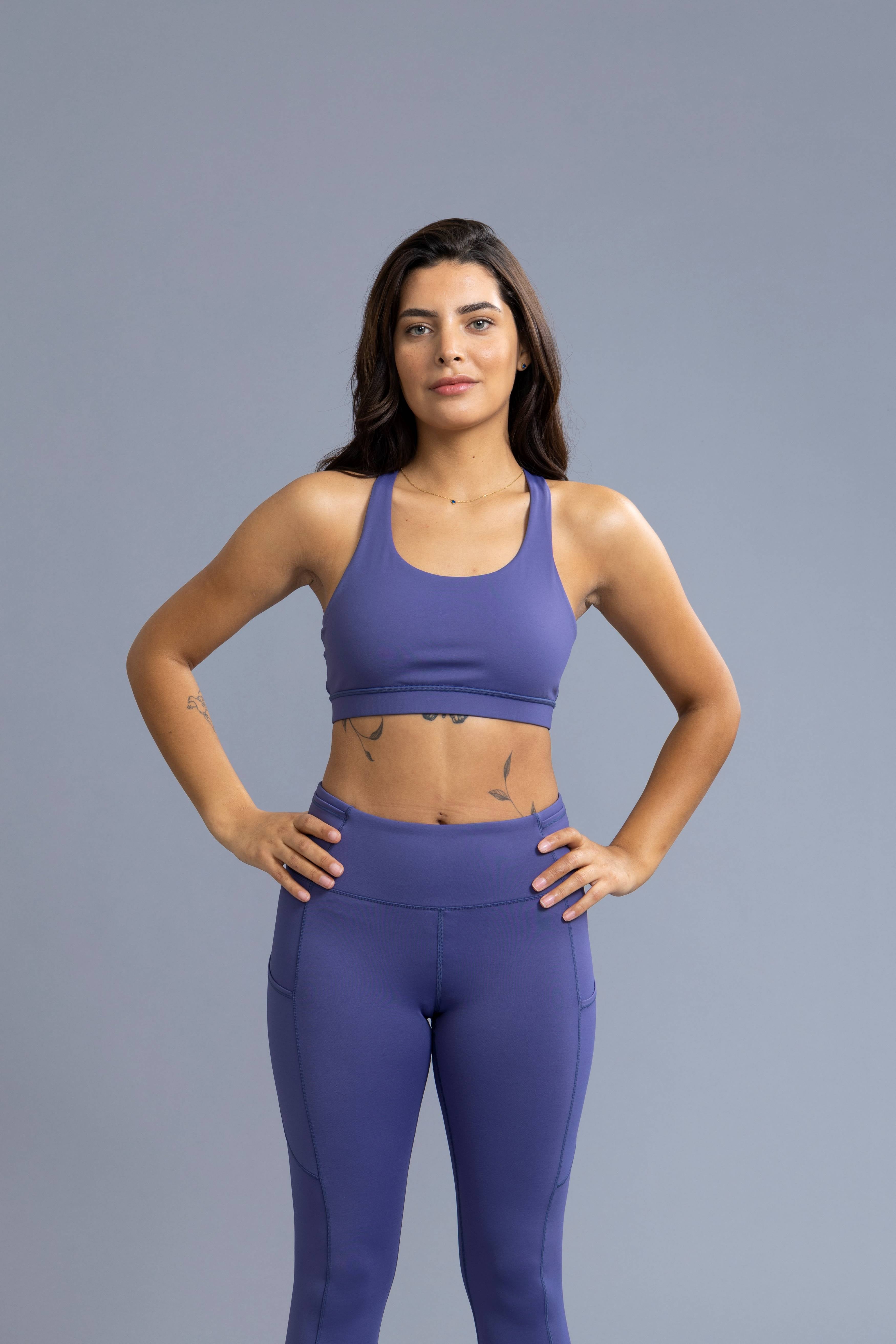 Brasier Deportivo Basic One - Azul Crown – Run With Me